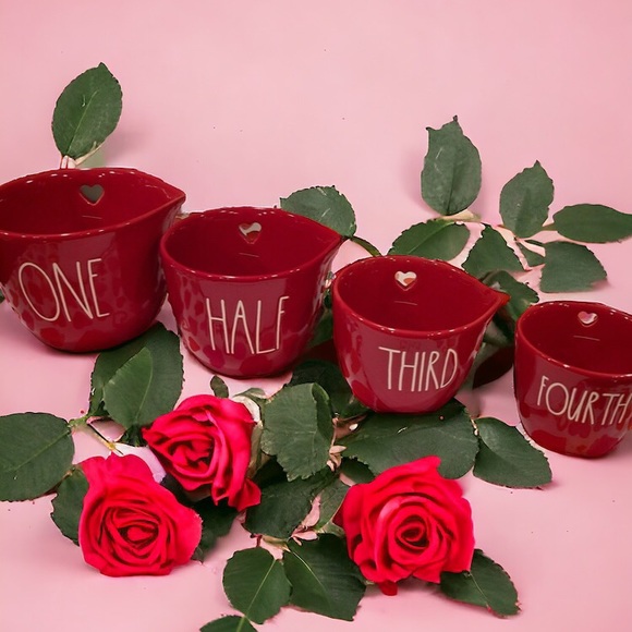 Rae Dunn | Other | Rae Dunn Red Valentines Day Measuring Cups | Poshmark